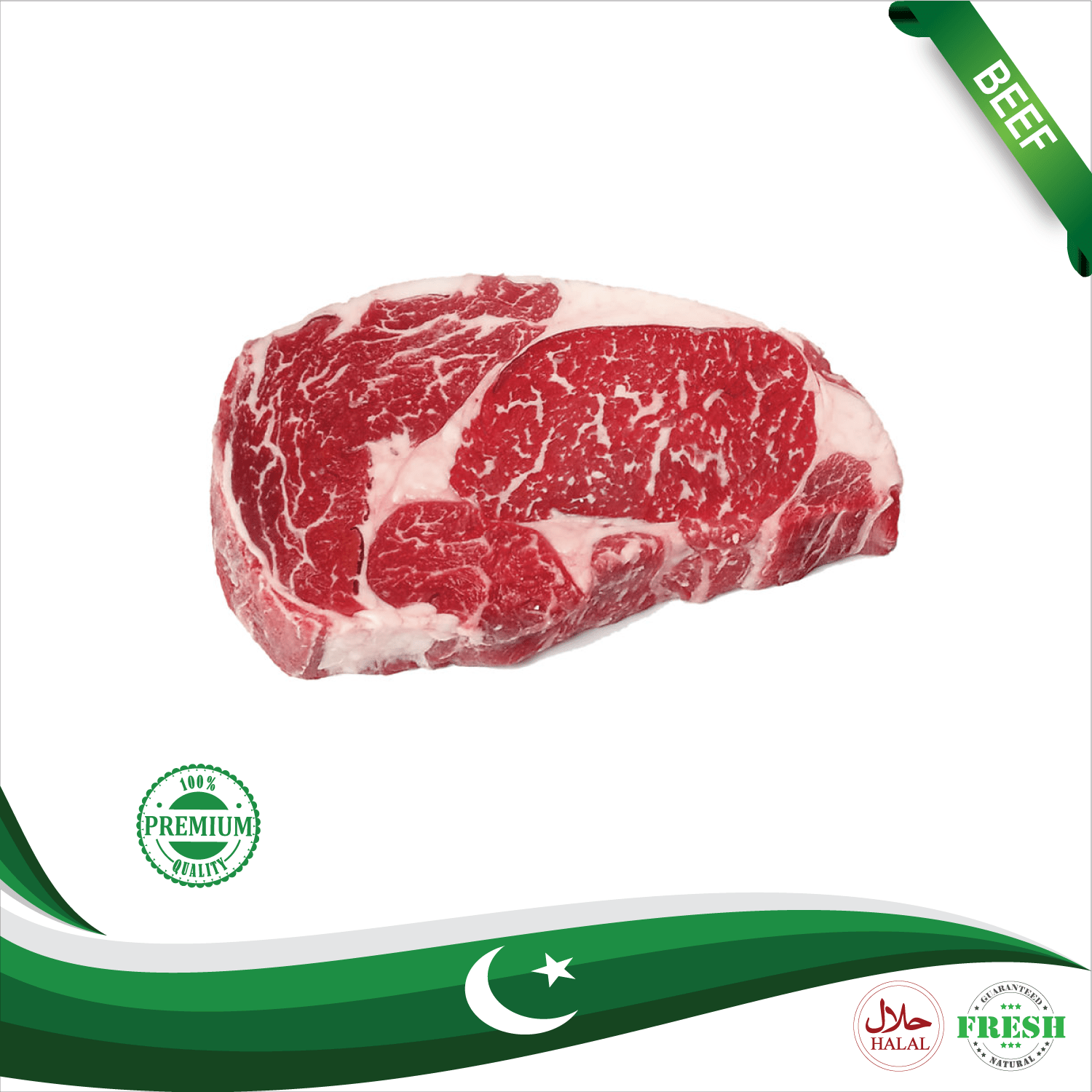 Beef Rib-Eye Steak 900 Gms (Premium Steak Cut) - Meat On Click